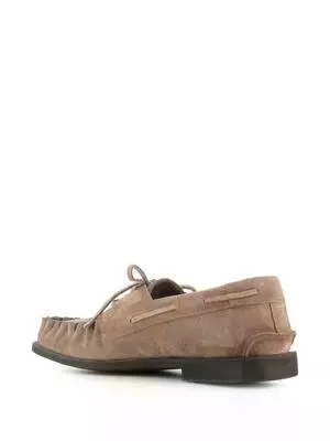 ALEXANDER HOTTO Suede Derby Shoes - Neutrals