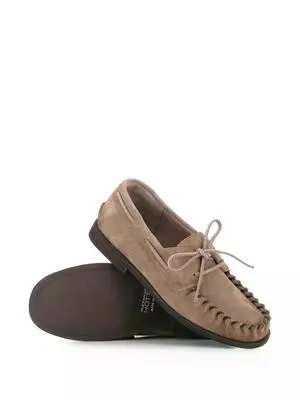 ALEXANDER HOTTO Suede Derby Shoes - Neutrals