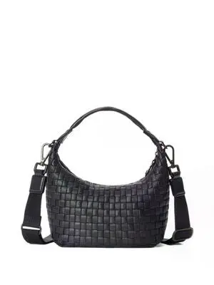 Mz Wallace Mini Woven Hobo Tote - Black