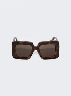Loewe Beveled Square Maxi Anagram Sunglasses - Brown