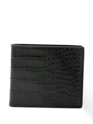 TOM FORD Crocodile-effect Wallet - Black