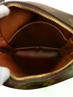 LOUIS VUITTON 2003 Monogram Danube Crossbody Bag - Brown