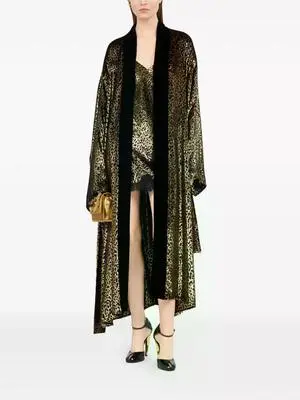 Roberto Cavalli Leopard-print Lace Slip Dress