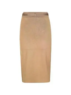 Elisabetta Franchi Belted Buttoned Skirt