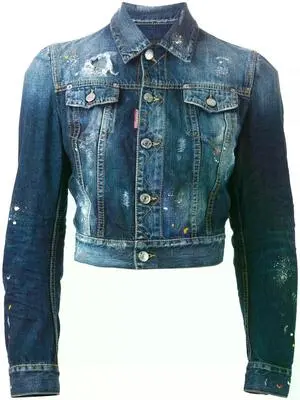 Dsquared2 Cropped Denim Jacket