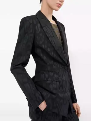 Roberto Cavalli Animal-print Single-breasted Jacket