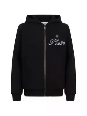 Philipp Plein Logo-embroidered Zip Hoodie