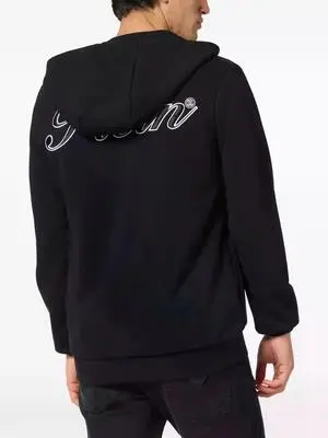 Philipp Plein Logo-embroidered Zip Hoodie