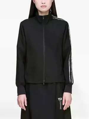 Y3 Full Zip Sweatshirt With Striped Detail