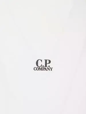 C.P. COMPANY Mercerized Jersey 70/2 Gasato Short-sleeve T-shirt - White