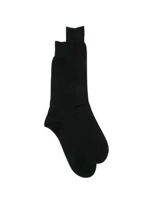 Zegna Logo-print Socks - Black