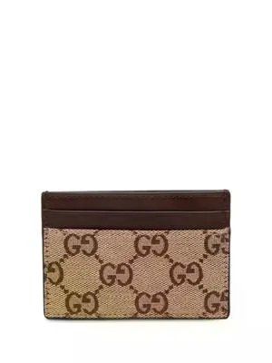 Gucci 2000-2015 Gg Canvas Card Holder - Brown