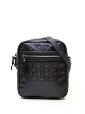 Gucci Gg Imprime Crossbody Bag - Blue