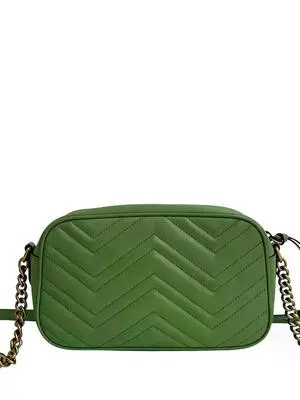 Gucci Gg Marmont Matelassé Leather Crossbody Bag - Green