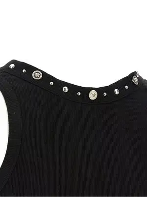 Versace Medusa-plaque Studded Tank Top