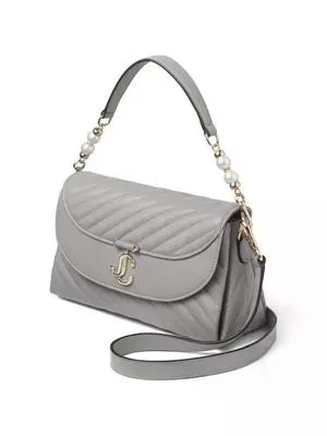 JIMMY CHOO Avenue Curve Quilted Tote - Grey