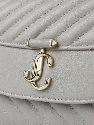 JIMMY CHOO Avenue Curve Quilted Tote - Grey
