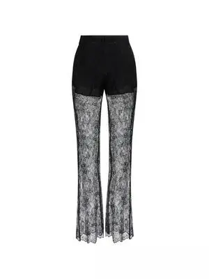 Giuseppe Di Morabito Lace Flared Trousers - Black