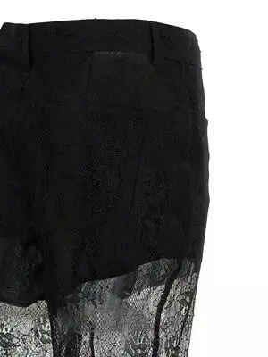 Giuseppe Di Morabito Lace Flared Trousers - Black