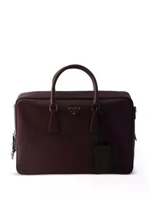 Prada Saffiano Leather Laptop Bag - Red