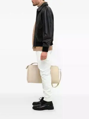 Place Of Ëlms Monolink Debossed Leather Jacket
