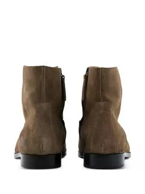 BUTTERO® Floyd Zip Suede Boots - Brown