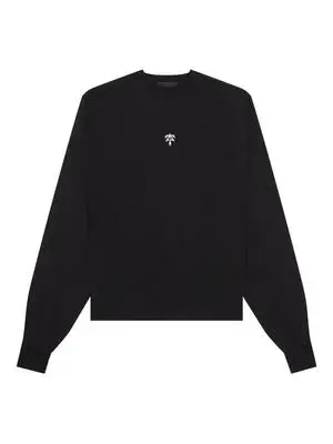 Place Of Ëlms Logo-embroidery Long-sleeve T-shirt - Black