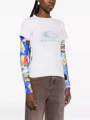 Balenciaga Logo-detail Long-sleeve Top