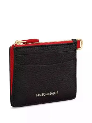MAISON DE SABRE Zipped Leather Card Holder