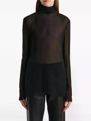 Khaite Roll-neck Long-sleeve Top