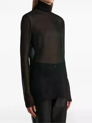 Khaite Roll-neck Long-sleeve Top