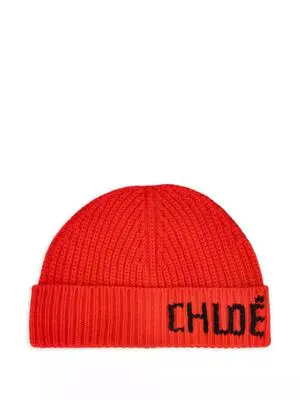 Chloé Joyful Beanie Hat - Red