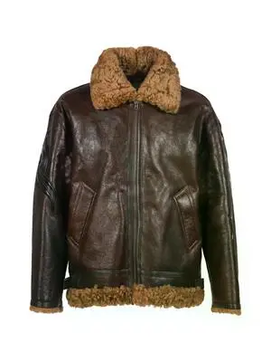Vetements Shearling-trim Jacket