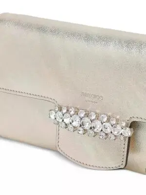 JIMMY CHOO Crystal-embellished Chain Wallet