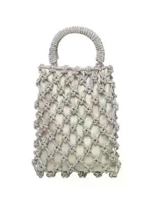 Rosantica Crystal-embellished Tote Bag - Silver