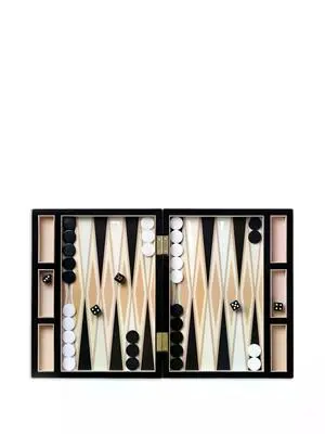 PRINTWORKS Lacquered Backgammon - Black