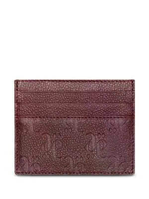 PLACE OF ËLMS Grained Card Holder - Red