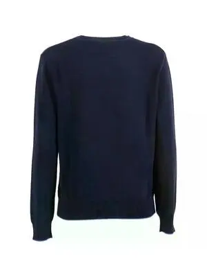 KANGRA Contrast-trim Crew-neck Sweater