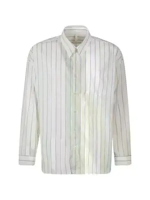SUNFLOWER Striped-pattern Chest-pocket Shirt