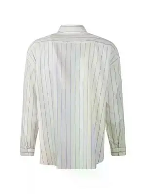 SUNFLOWER Striped-pattern Chest-pocket Shirt