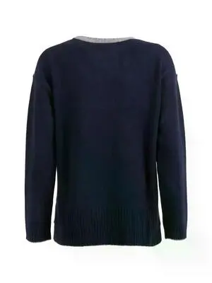 KANGRA Intarsia Diamond Crew-neck Sweater