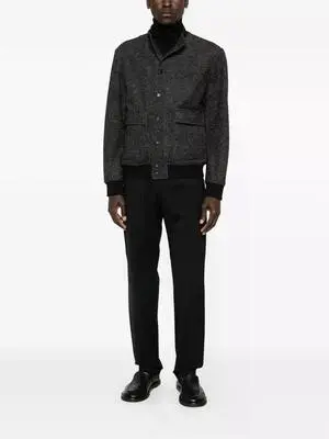 Canali Herringbone-pattern Pocket Jacket