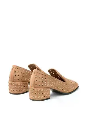 JIMMY CHOO Eliot Metal-eyelet Loafers