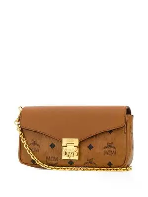 Mcm Mini Tracy Logo Chain Crossbody Bag