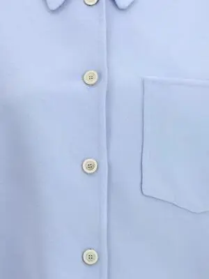 Fabiana Filippi Wool Shirt With Chest Pocket