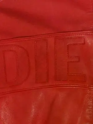DIESEL® Color-block Leather Biker Jacket