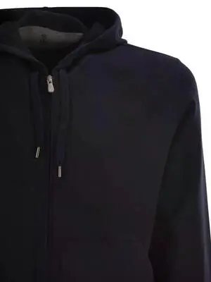 Brunello Cucinelli Zip-up Hoodie - Blue
