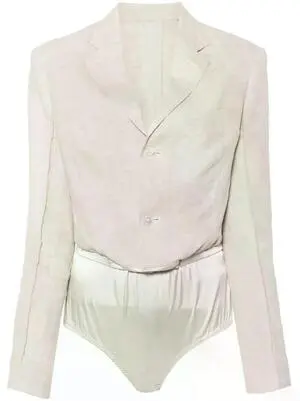 BETTTER X Zegna Blazer-style Bodysuit - Neutrals