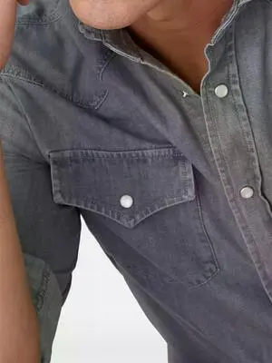 Brunello Cucinelli Western Denim Shirt