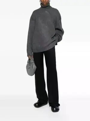ENTIRE STUDIOS Roll-neck Ribbed Sweater - Grey